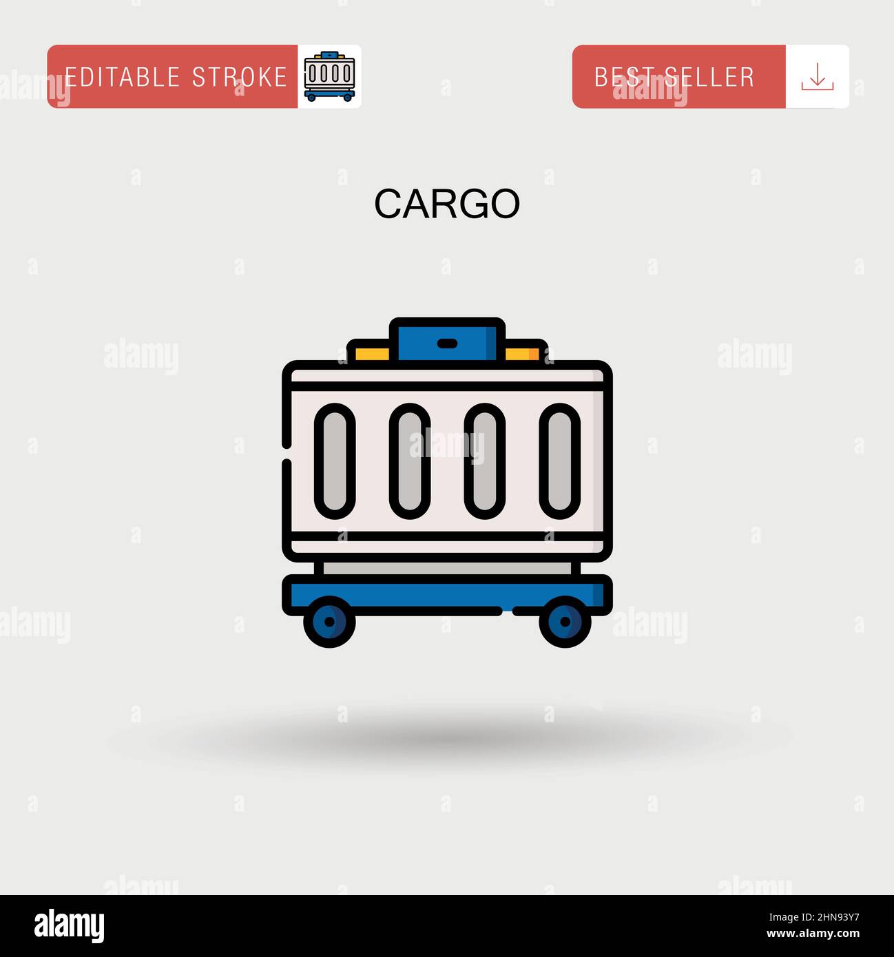 Airport cargo truck icon hi-res stock photography and images - Alamy