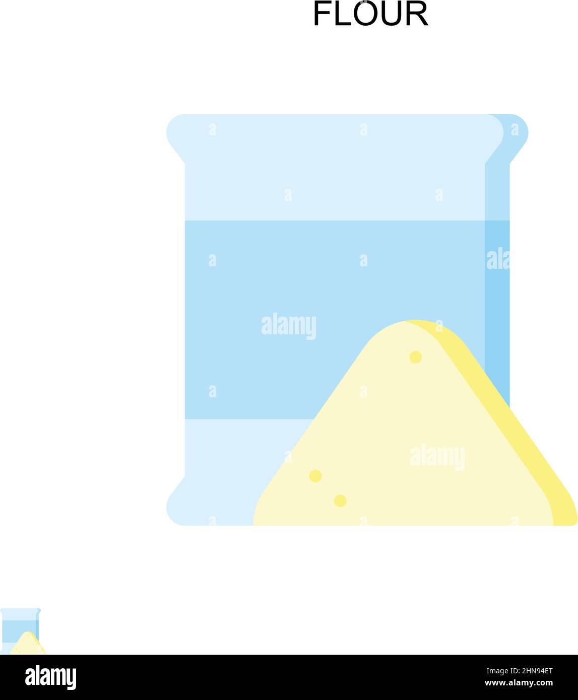 Flour Simple vector icon. Illustration symbol design template for web mobile UI element Stock ...