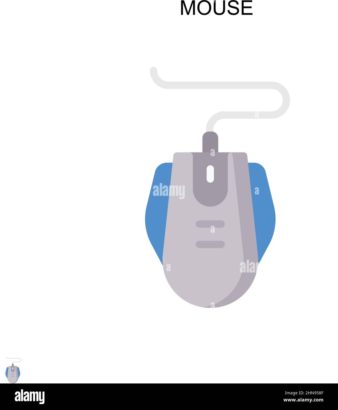 Mouse Simple vector icon. Illustration symbol design template for web ...