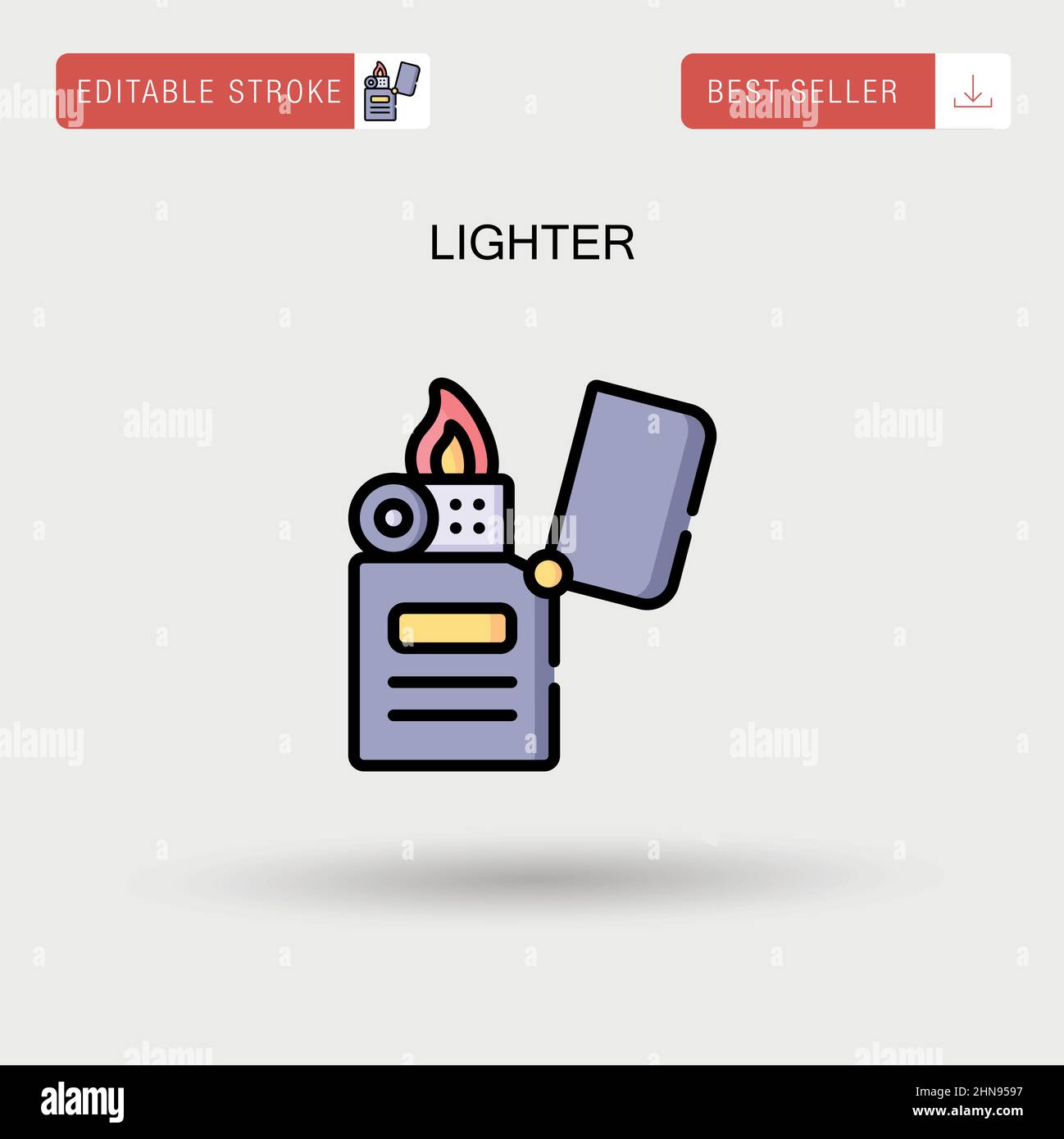 Lighter design Stock Vector Images - Alamy