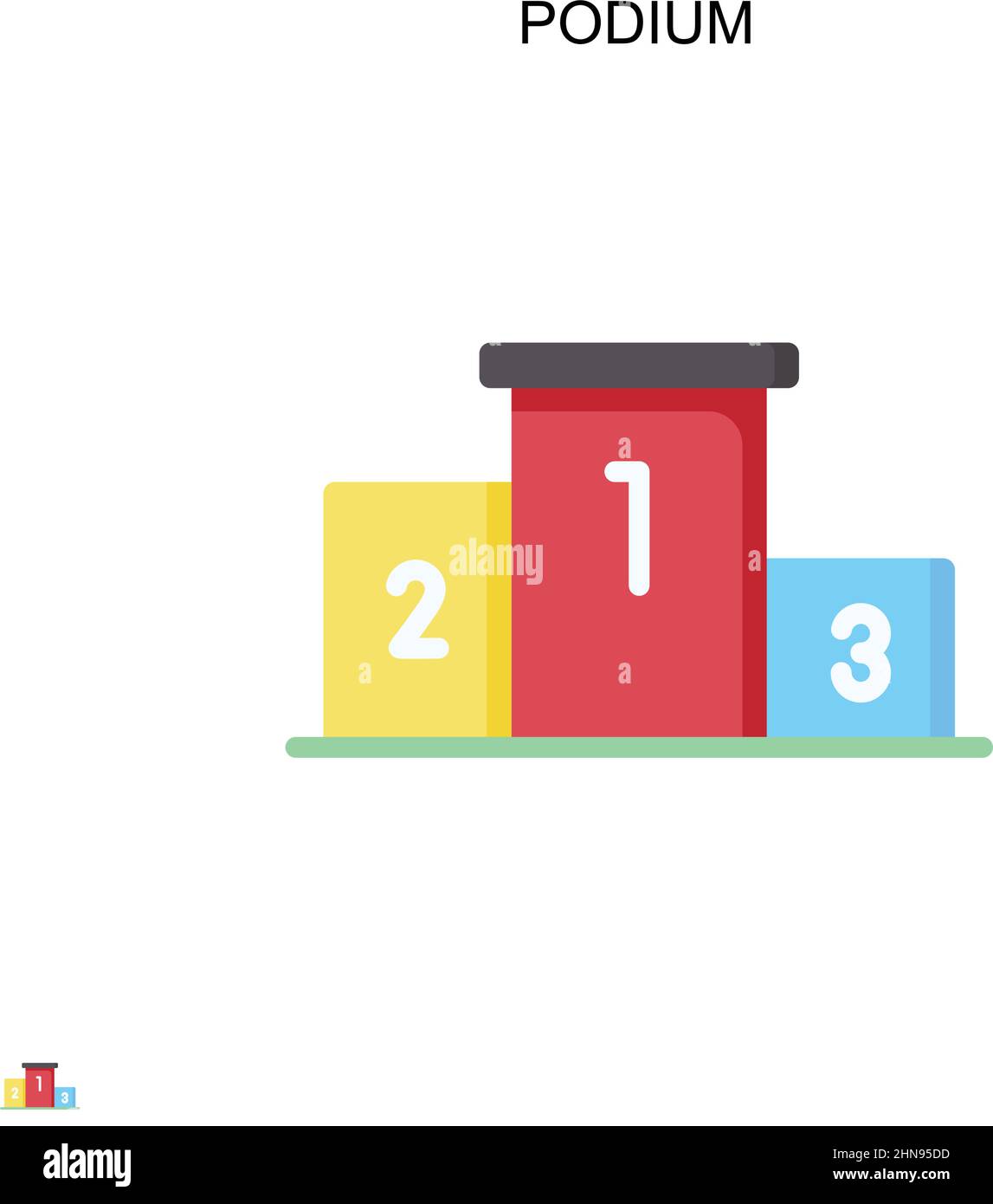 Simple podium hi-res stock photography and images - Alamy