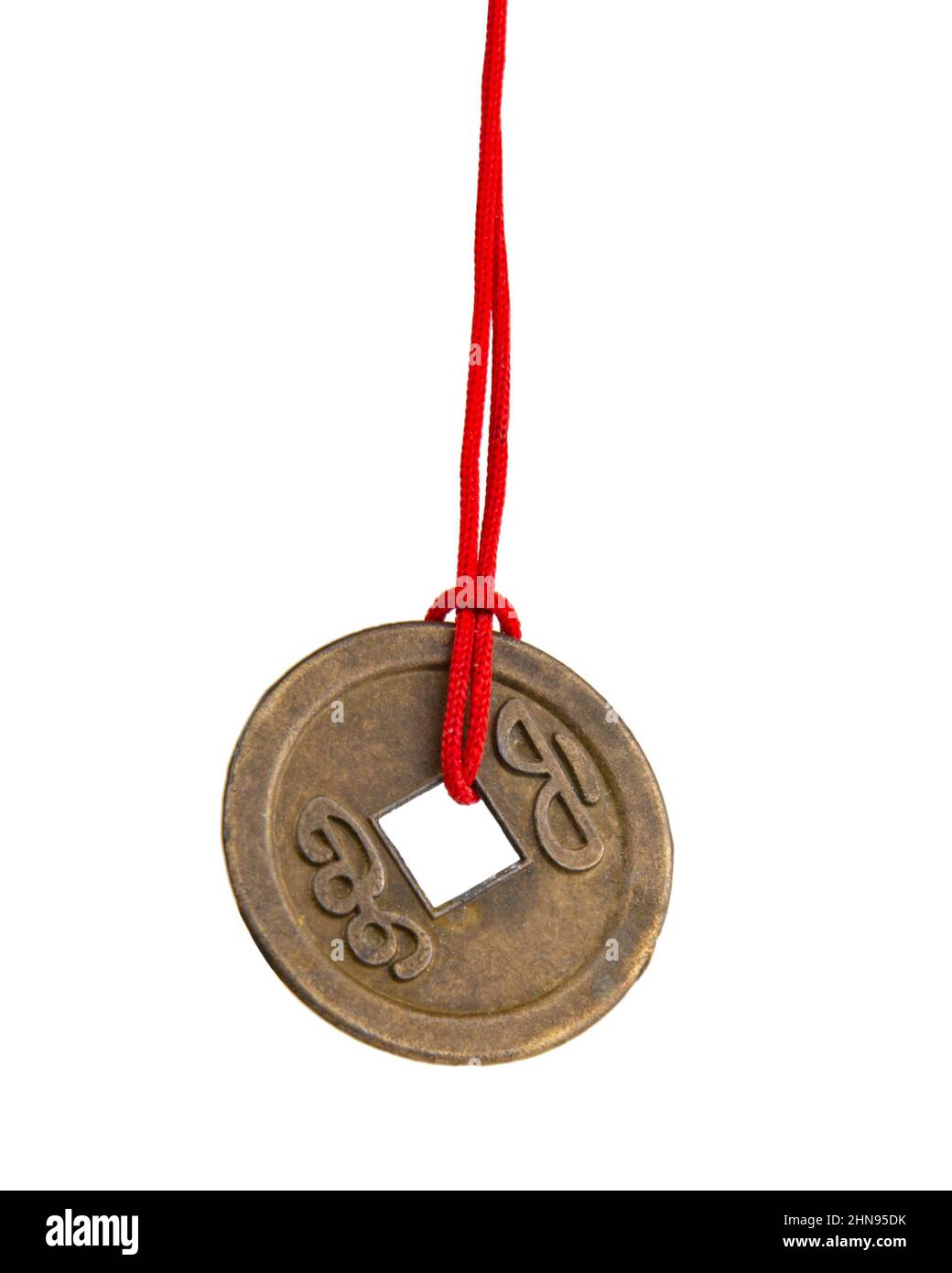 Chinese coins string Cut Out Stock Images & Pictures - Alamy