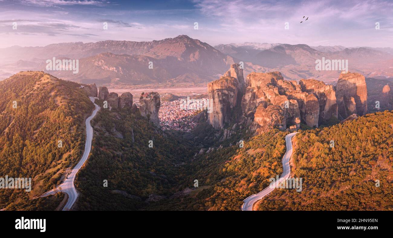 Rock climbing in greece meteora hi-res stock photography and images - Alamy
