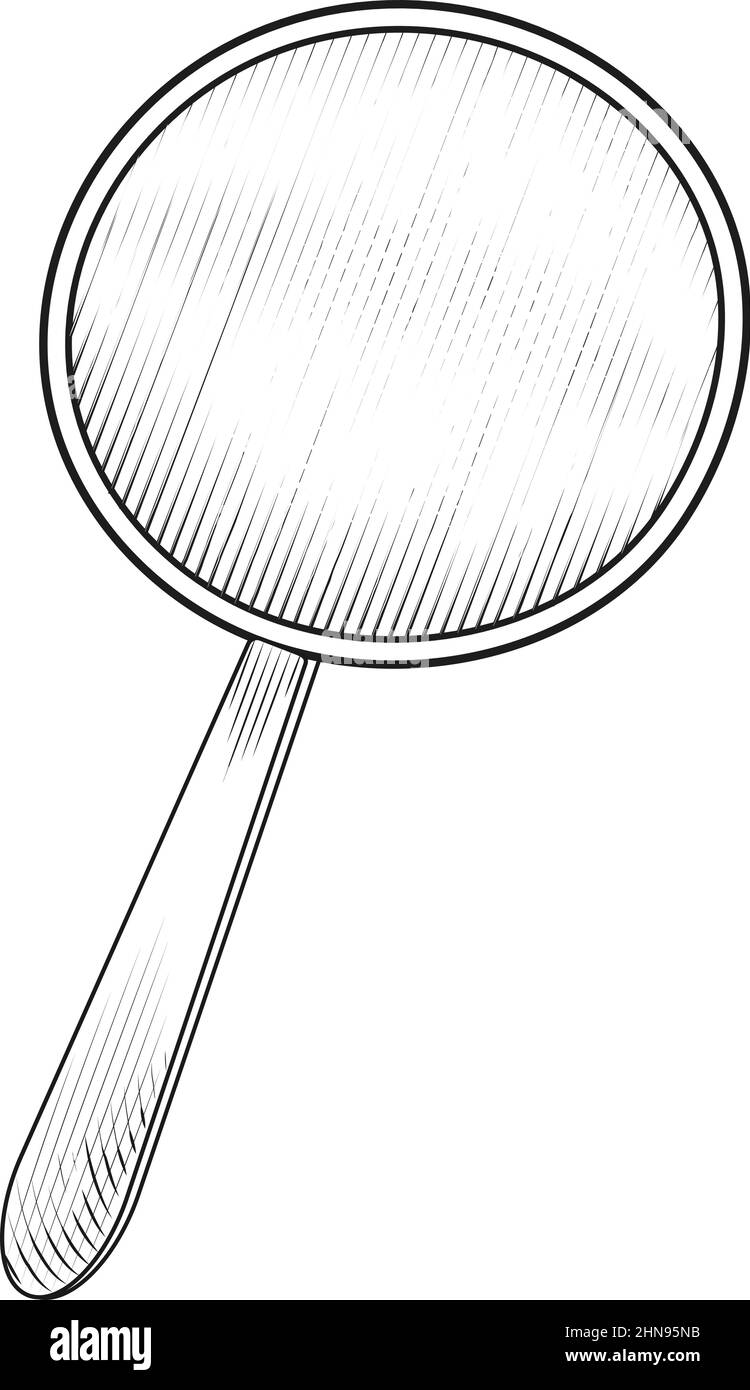Vintage Magnifying Glass Vector