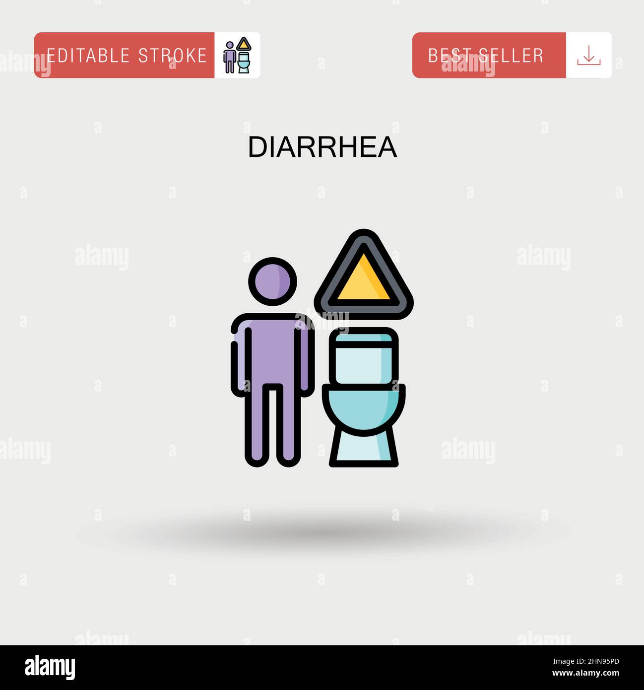 Diarrhea Simple vector icon Stock Vector Image & Art - Alamy