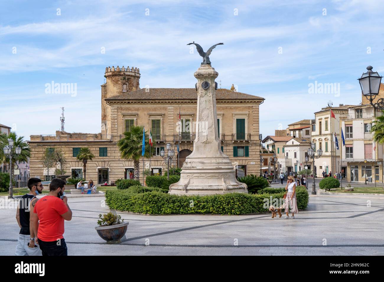 Piazza Gabriele Rossetti square, Vasto, Abruzzo, Italy, Europe Stock ...