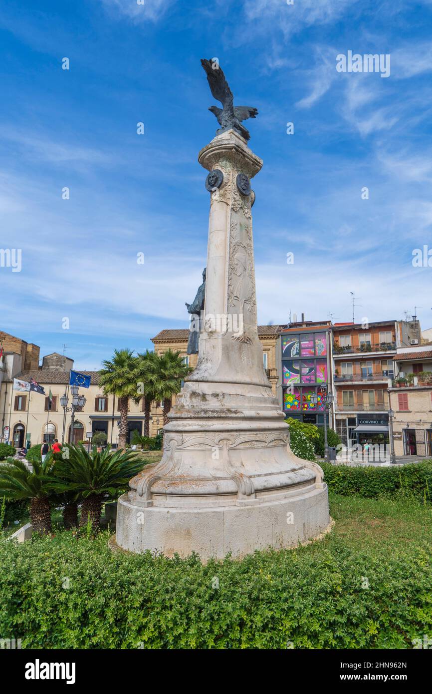 Piazza Gabriele Rossetti square, Vasto, Abruzzo, Italy, Europe Stock ...