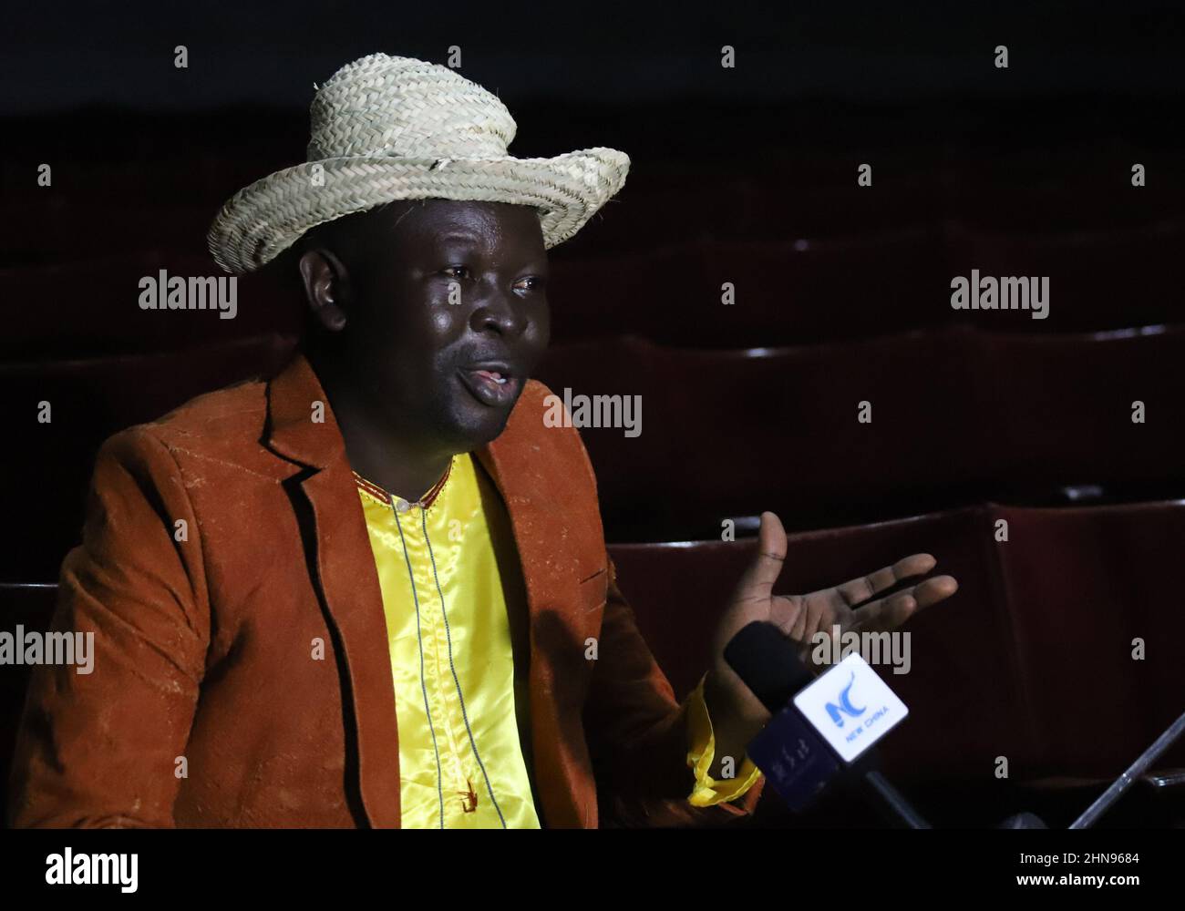 Kampala, Uganda. 10th Feb, 2022. Troupe trainer John Bosco Katende ...