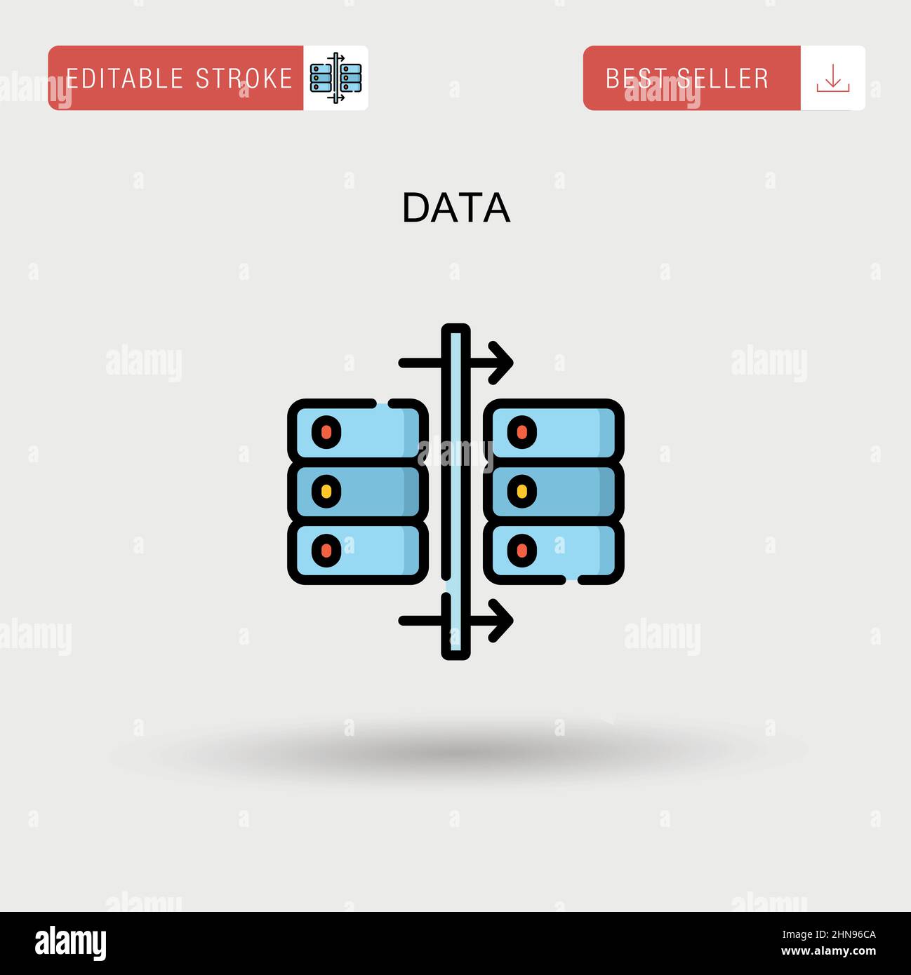 Data Simple vector icon Stock Vector Image & Art - Alamy