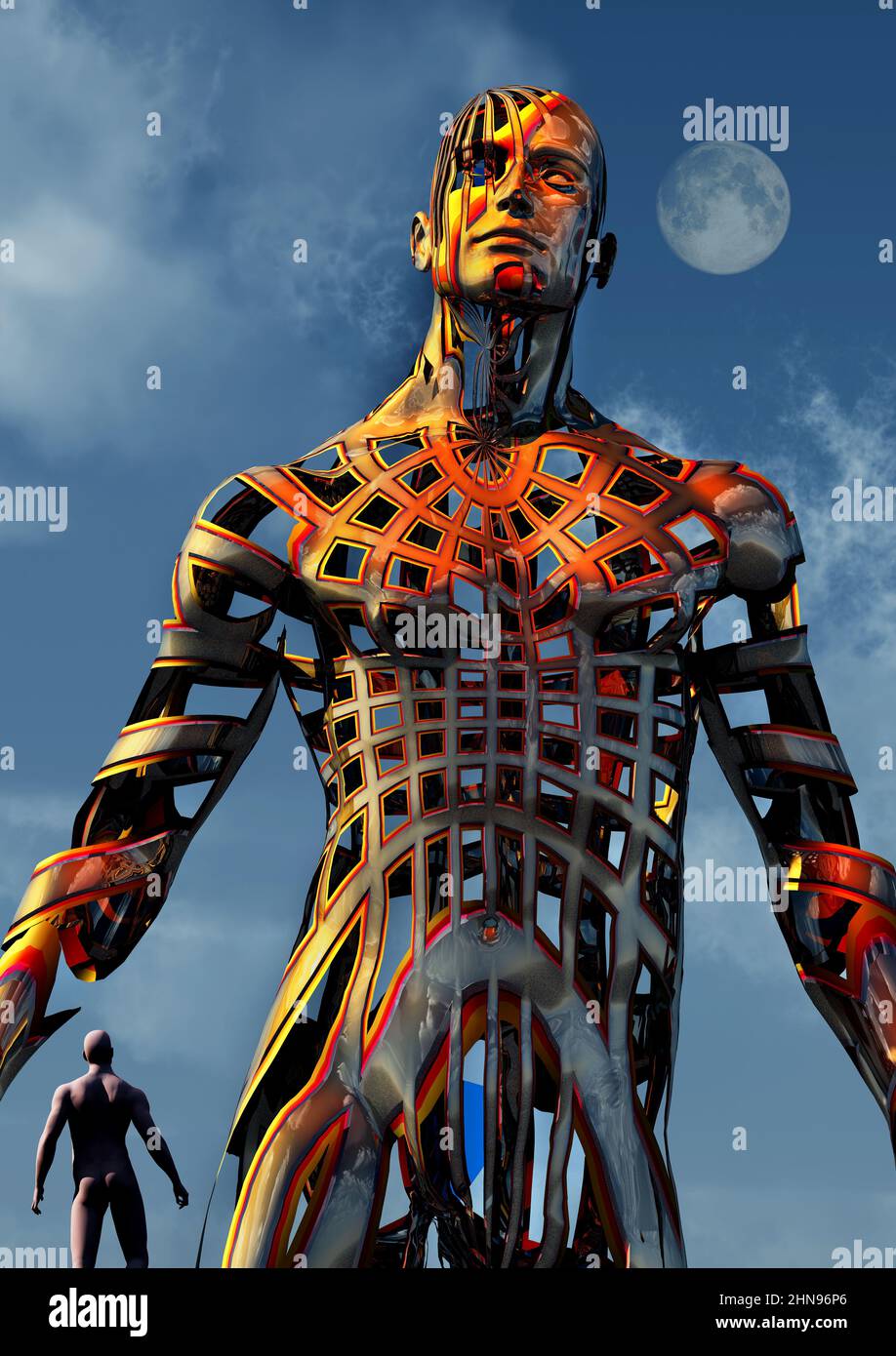 Man & Machines Stock Photo - Alamy