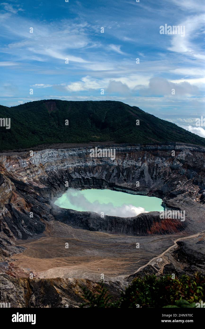 The Poas Volcano is an active 2,697-metre stratovolcano in central ...