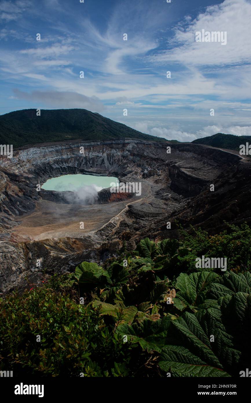 The Poas Volcano is an active 2,697-metre stratovolcano in central ...