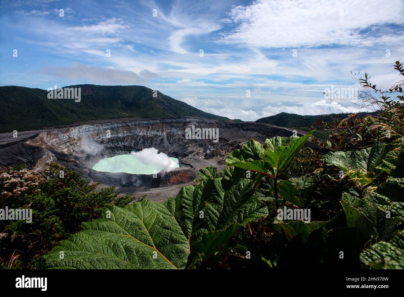 The Poas Volcano is an active 2,697-metre stratovolcano in central ...