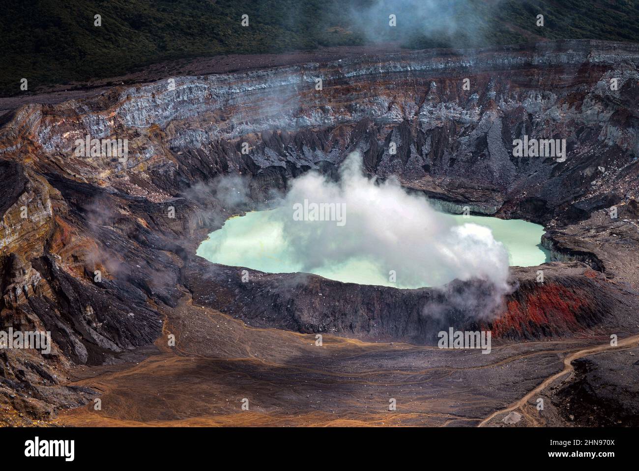 The Poas Volcano is an active 2,697-metre stratovolcano in central ...