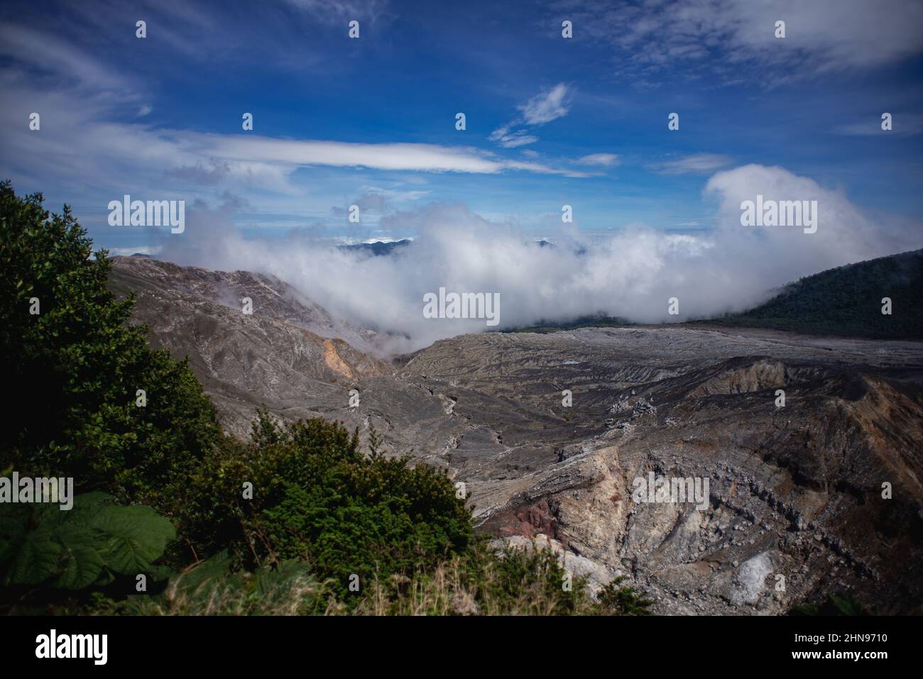The Poas Volcano is an active 2,697-metre stratovolcano in central ...