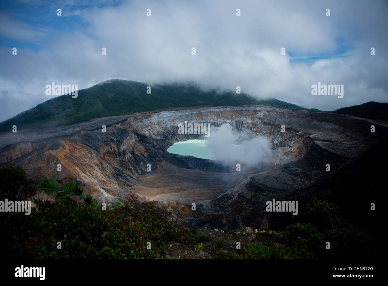 The Poas Volcano is an active 2,697-metre stratovolcano in central ...
