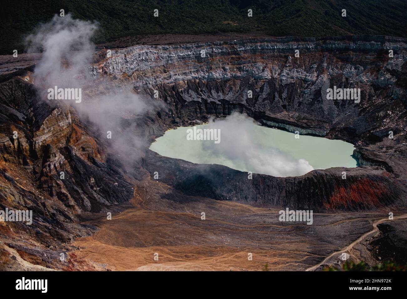 The Poas Volcano is an active 2,697-metre stratovolcano in central ...