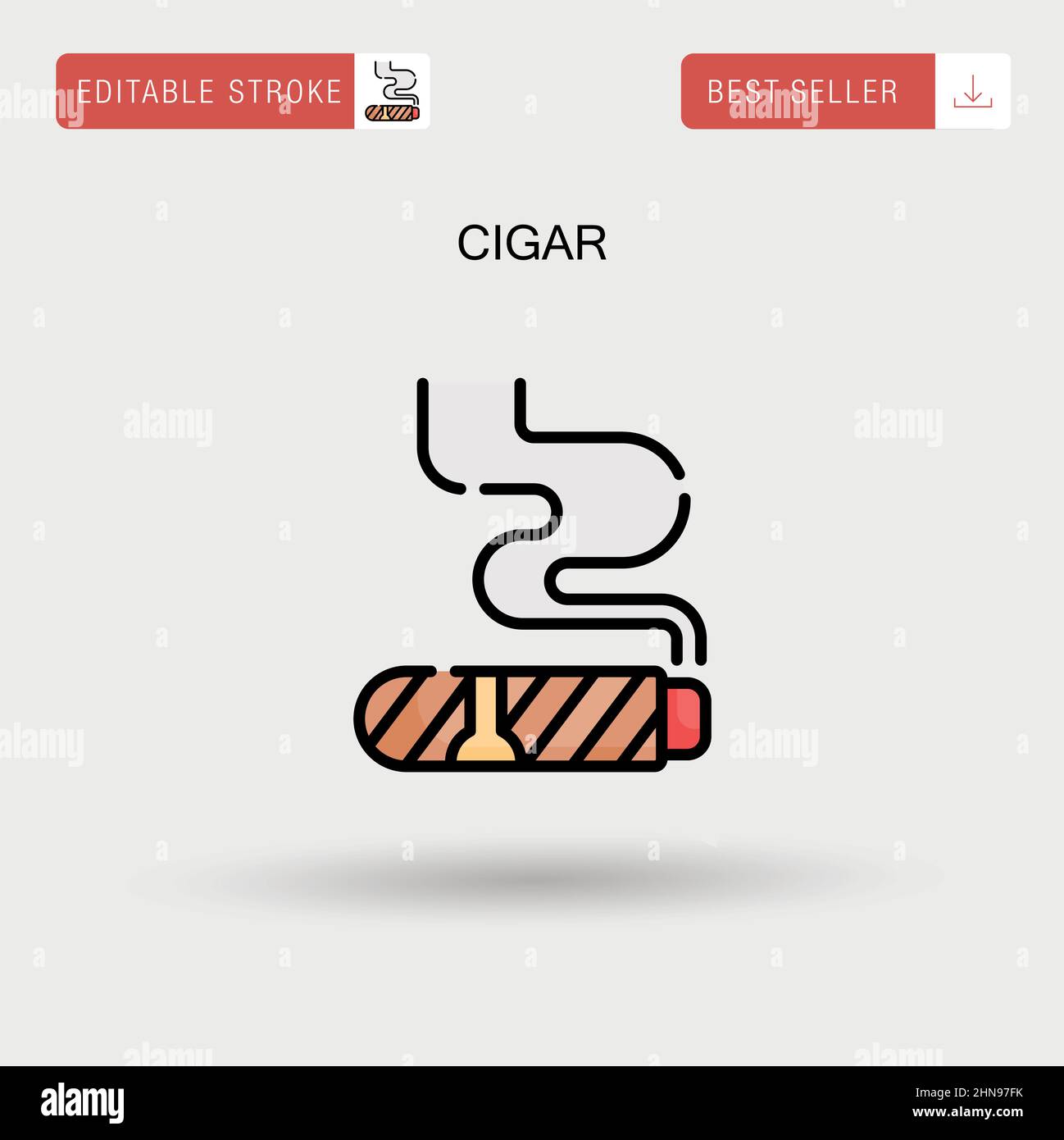 Cigar band Stock Vector Images - Alamy