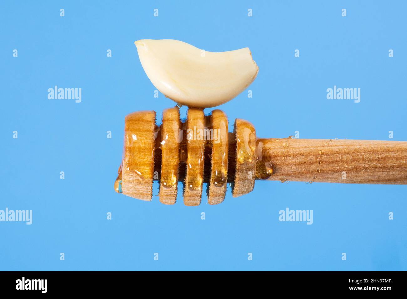 Fermented garlic cloves honey, a rich source of probiotics, blue ...