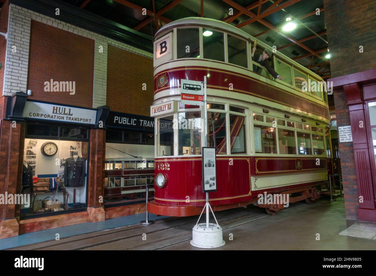 Tram 132 for Beverley Road, the last Hull double decker (c 1909/10)in ...