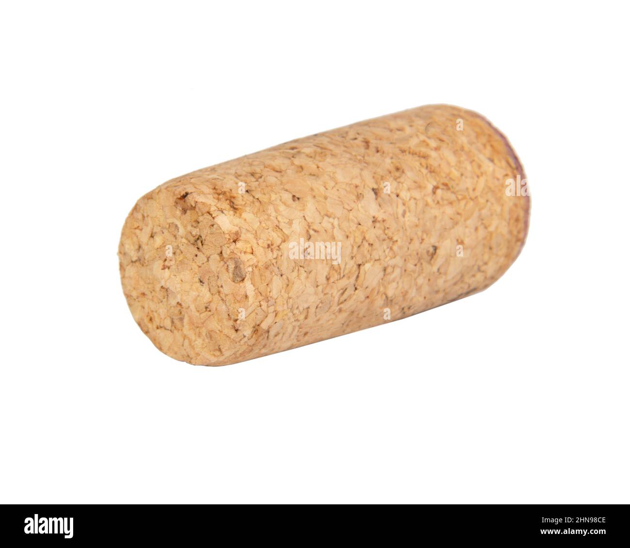 Vintage wine cork single isolated on the white background Stock Photo ...