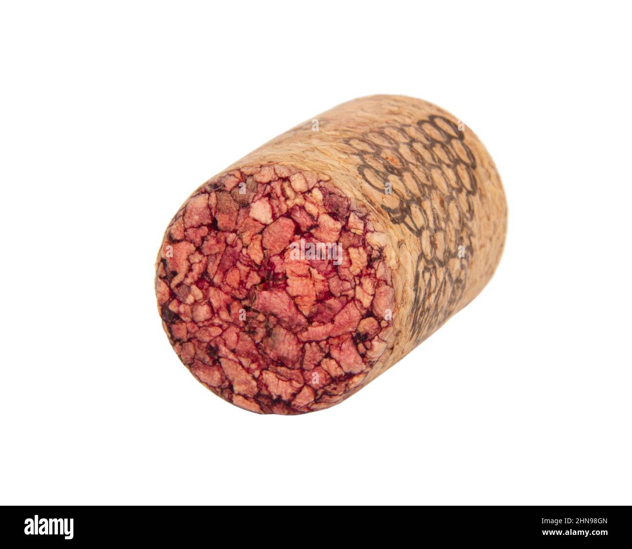 Vintage wine cork single isolated on the white background Stock Photo ...