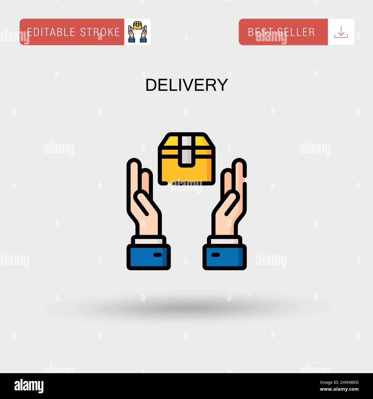 Delivery Simple vector icon Stock Vector Image & Art - Alamy