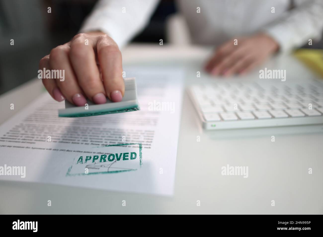 Check mark stamp hi-res stock photography and images - Alamy