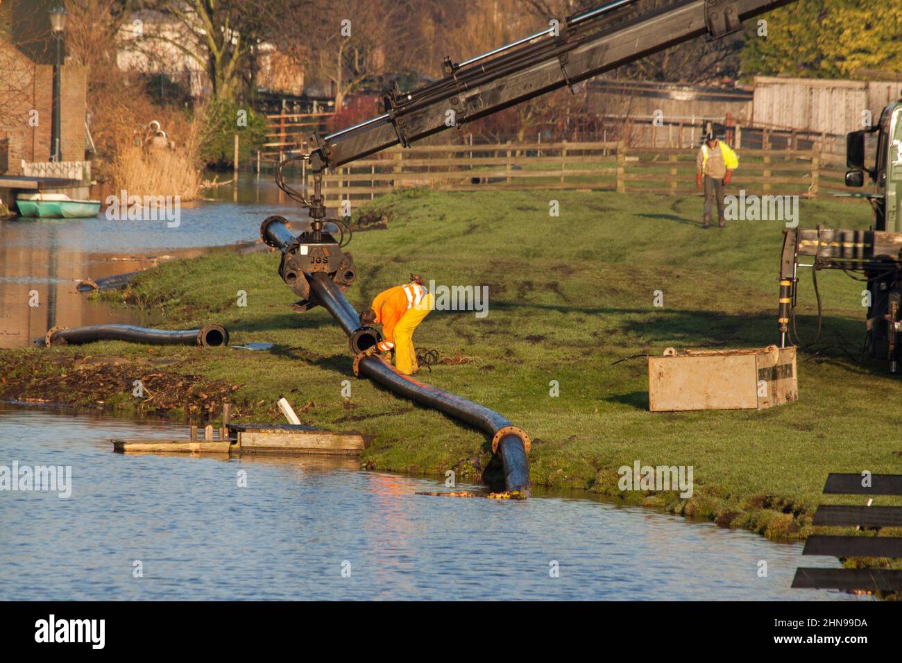 Small scale inland dredging works in the Netherlands Stock Photo - Alamy