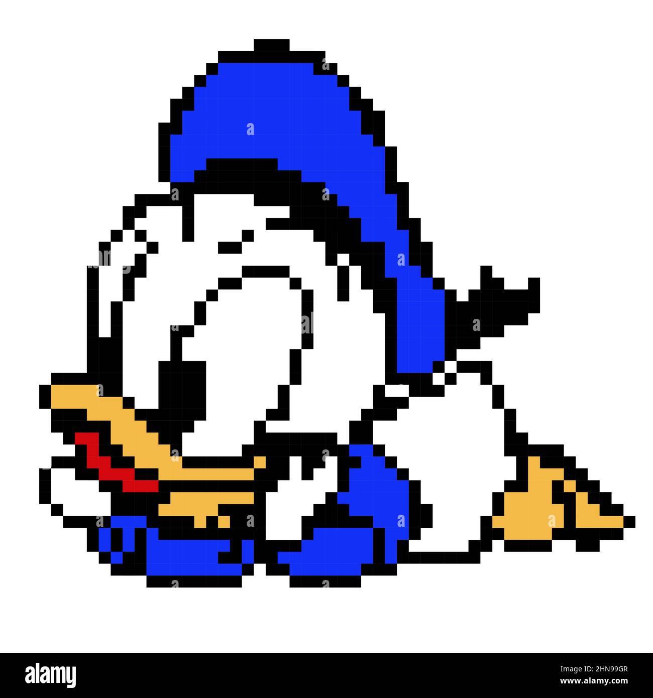 Pixel duck Stock Vector Images - Alamy