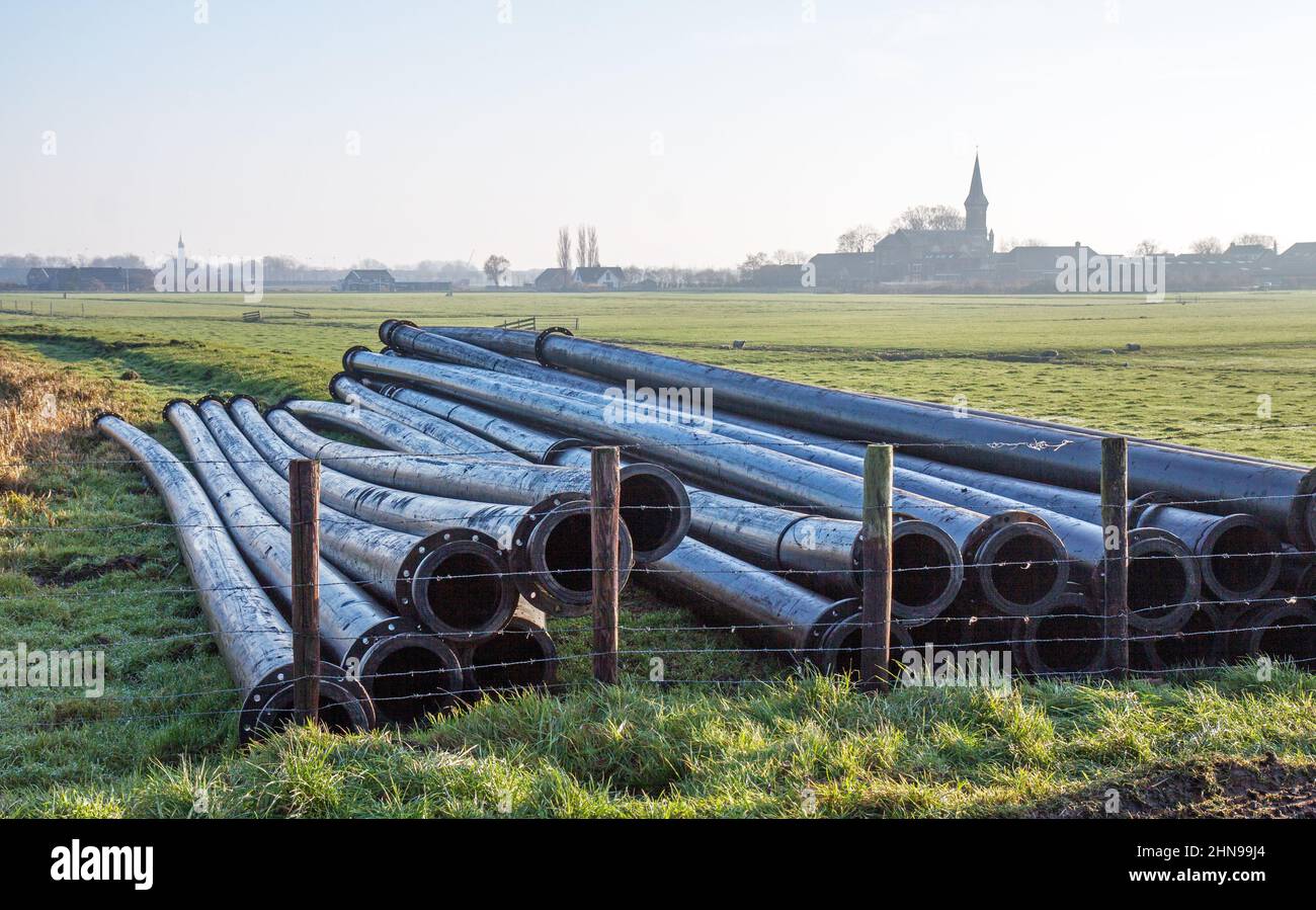 Dredging pipe hi-res stock photography and images - Alamy