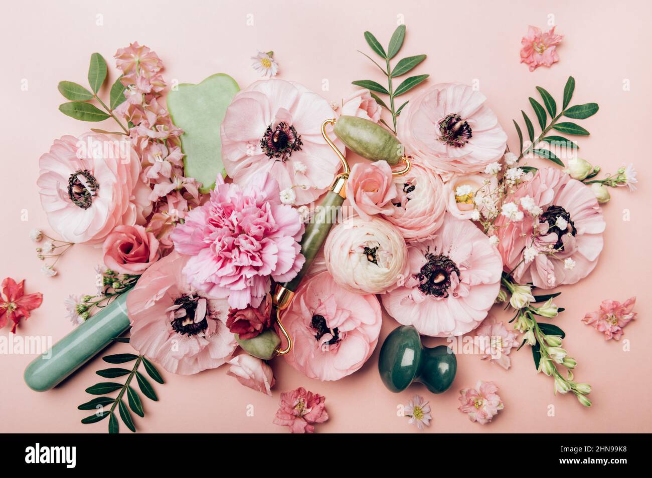 Floral arrangments of tender ranunculus flowers Stock Photo - Alamy