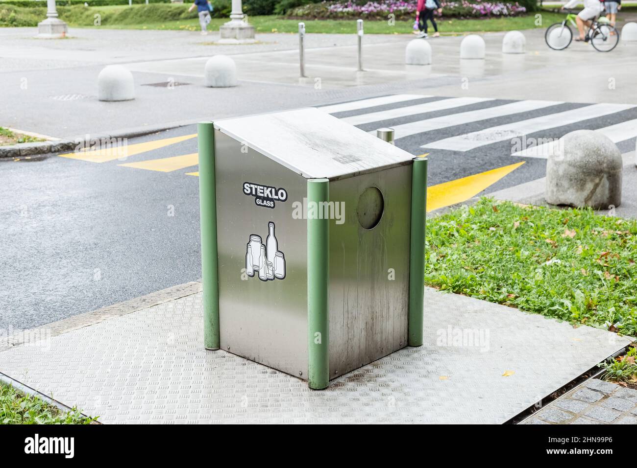 Ljubljana, Slovenia - 23 August, 2021: Modern system of underground ...