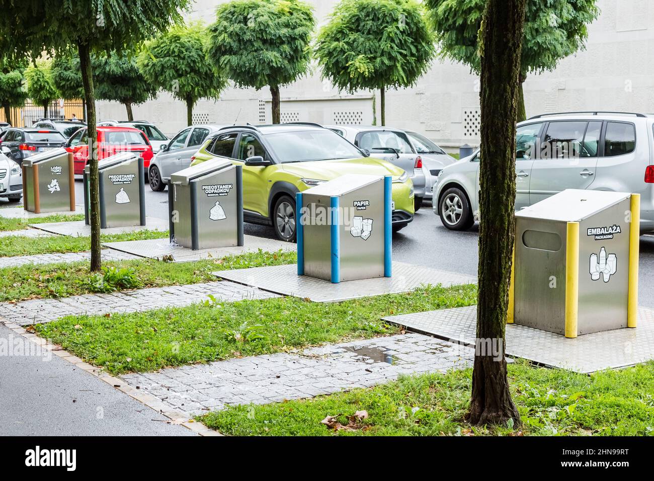 Ljubljana, Slovenia - 23 August, 2021: Modern system of underground ...