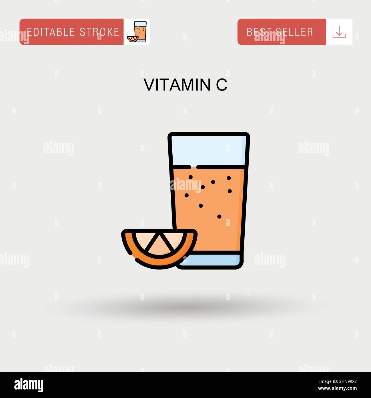 Vitamin c Simple vector icon Stock Vector Image & Art - Alamy