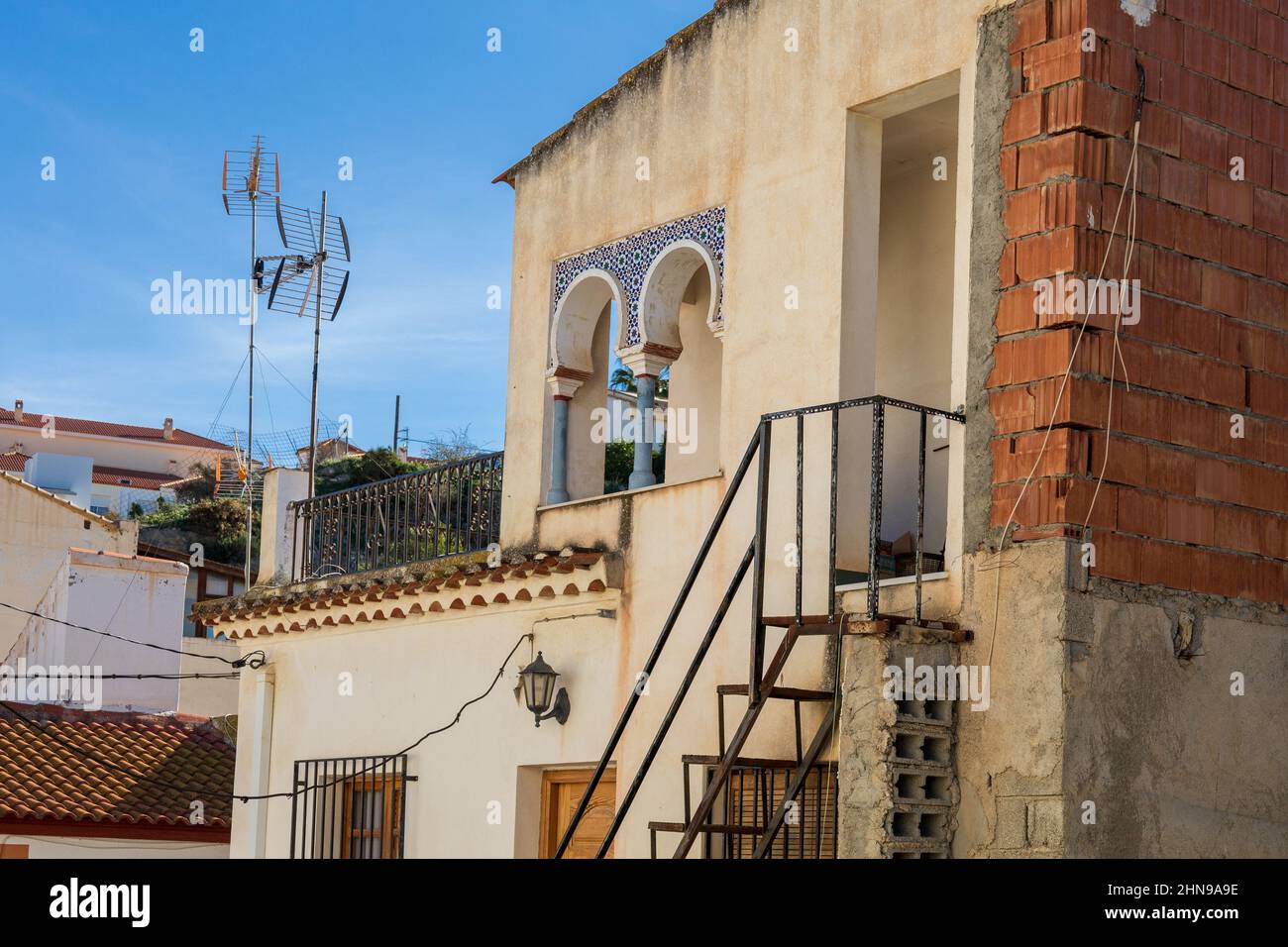 Town house with a Moorish Arch in Arboleas Town, Almanzora Valley ...