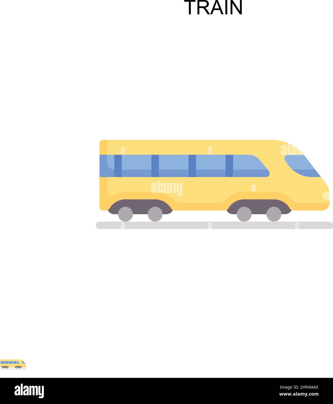 Train Simple vector icon. Illustration symbol design template for web ...