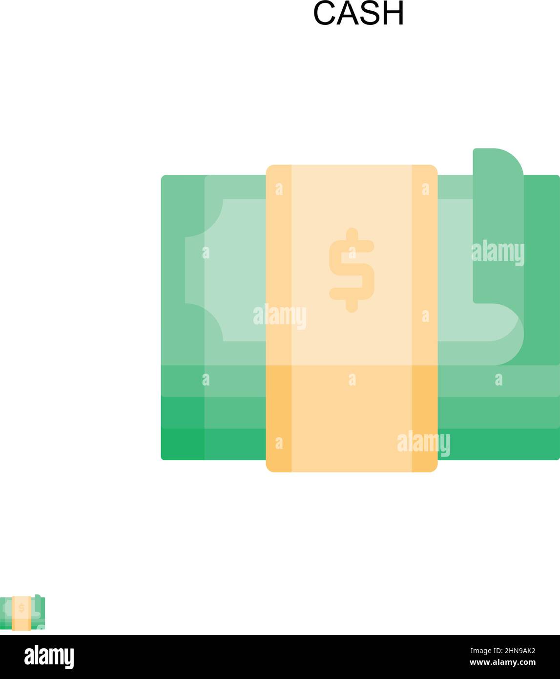 Cash Simple vector icon. Illustration symbol design template for web ...