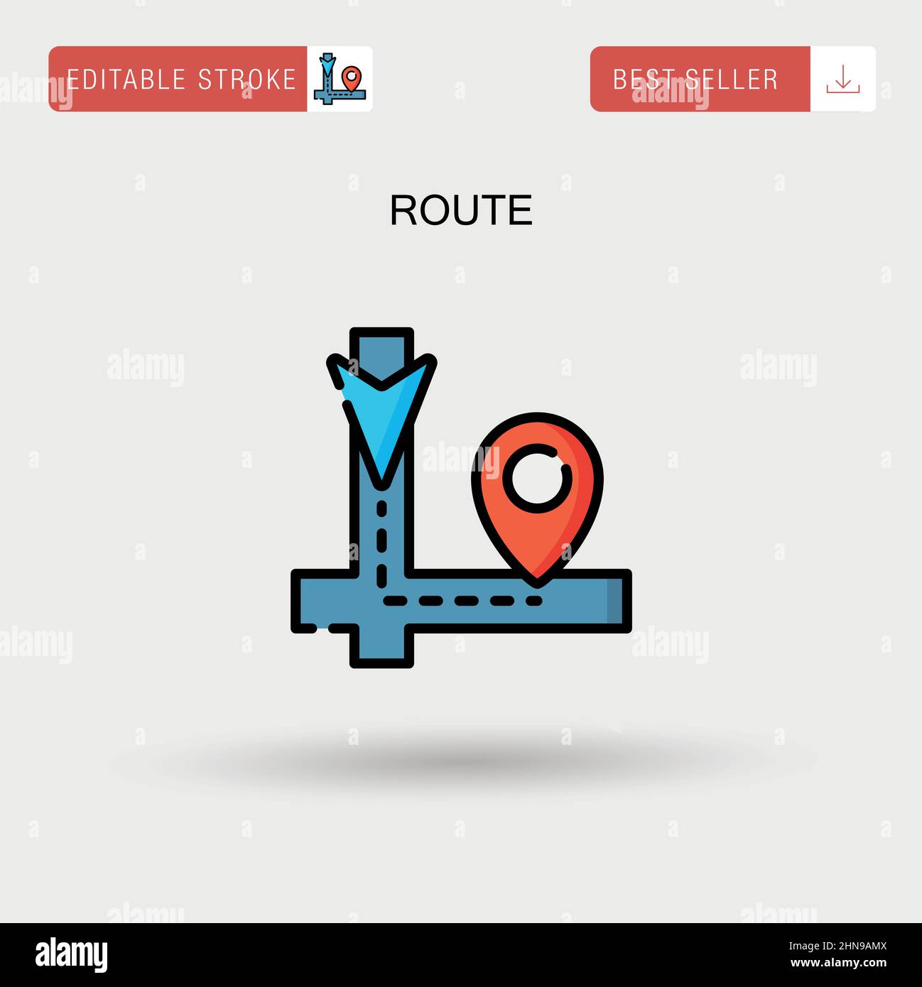 Map of historic old route 66 hi-res stock photography and images - Alamy