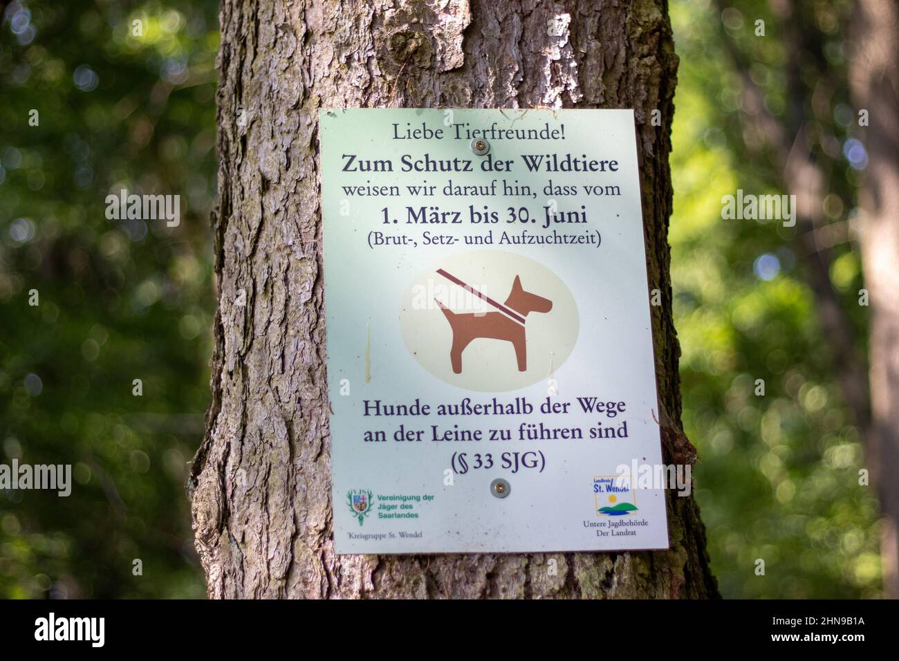 Wildlife protection sign Stock Photo - Alamy
