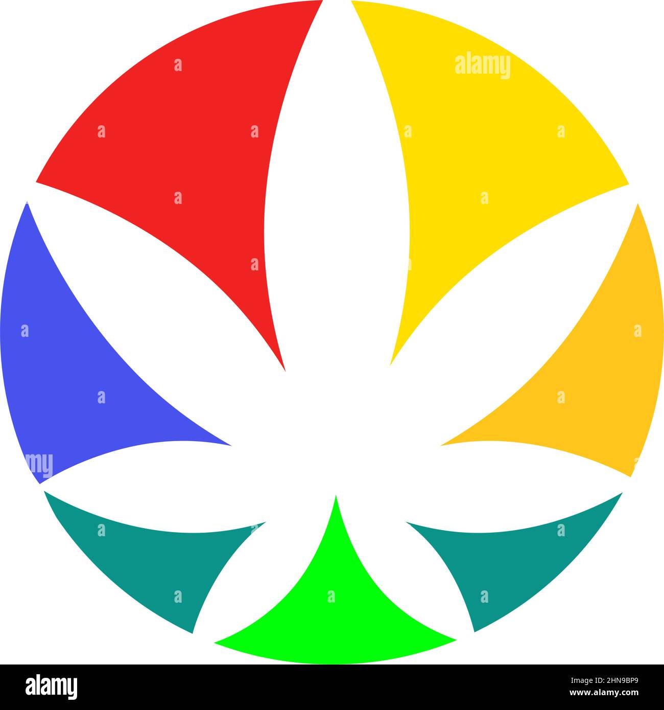marijuana circle graphic mark coloured Stock Vector Image & Art - Alamy