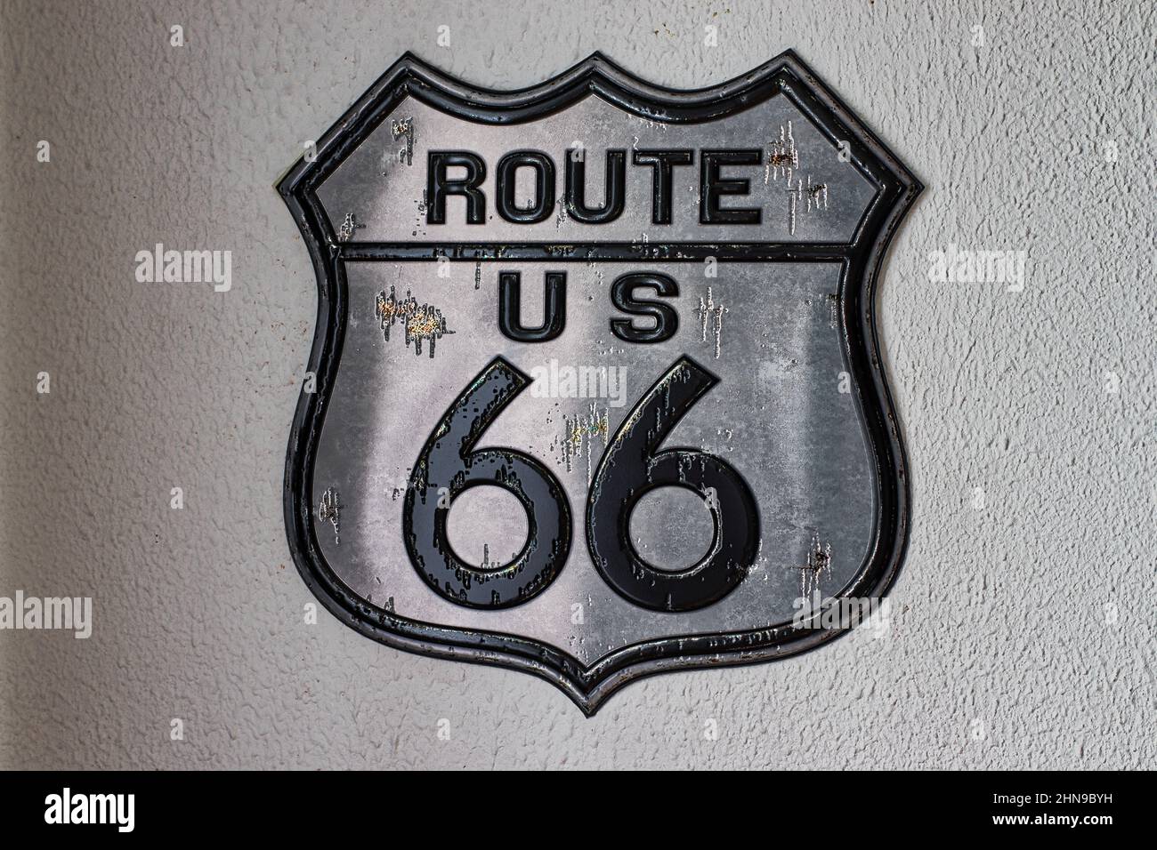Route 66 sign Stock Photo - Alamy
