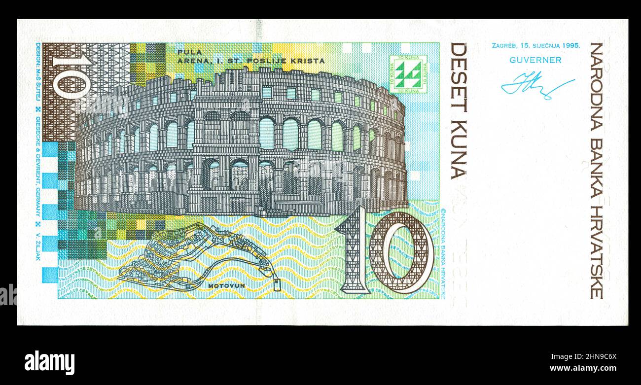 10 kuna banknote hi-res stock photography and images - Alamy
