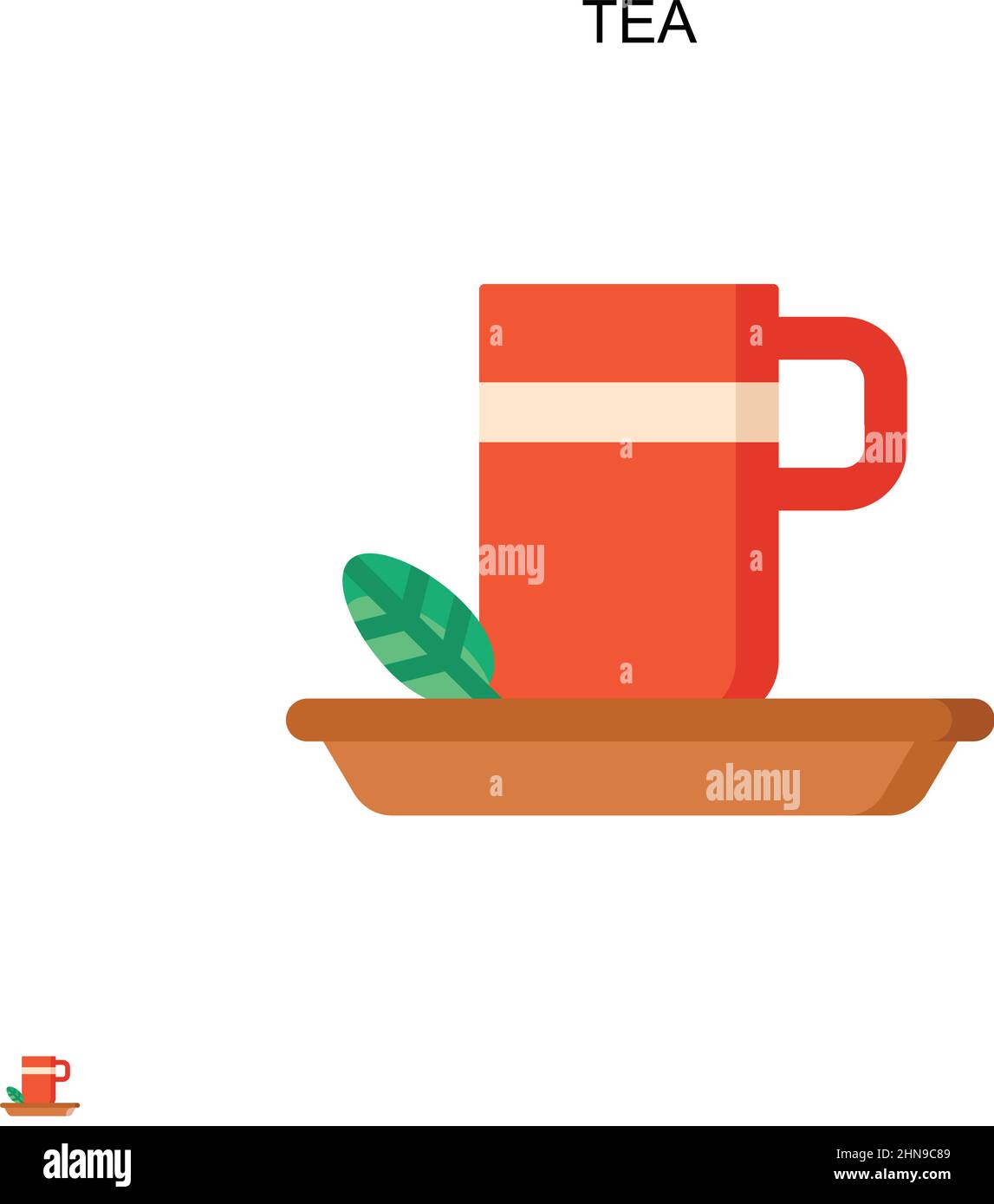 Tea Simple vector icon. Illustration symbol design template for web ...