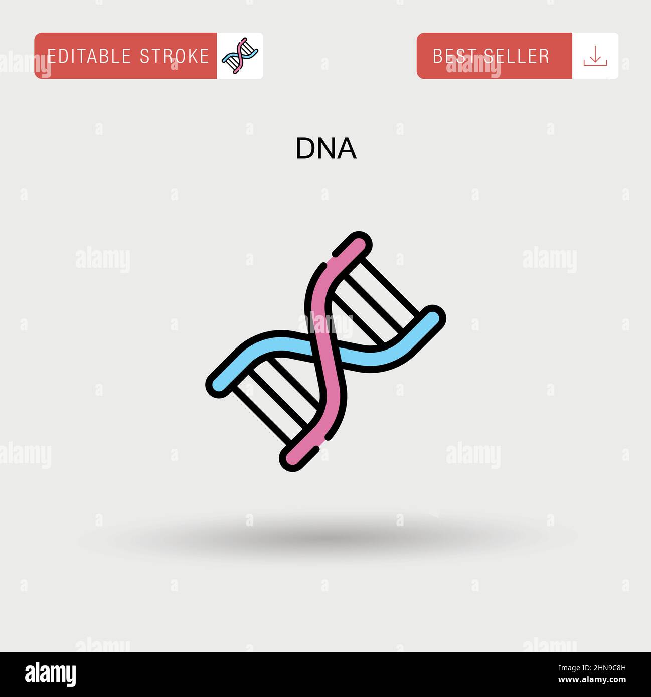 Dna simple Stock Vector Images - Alamy