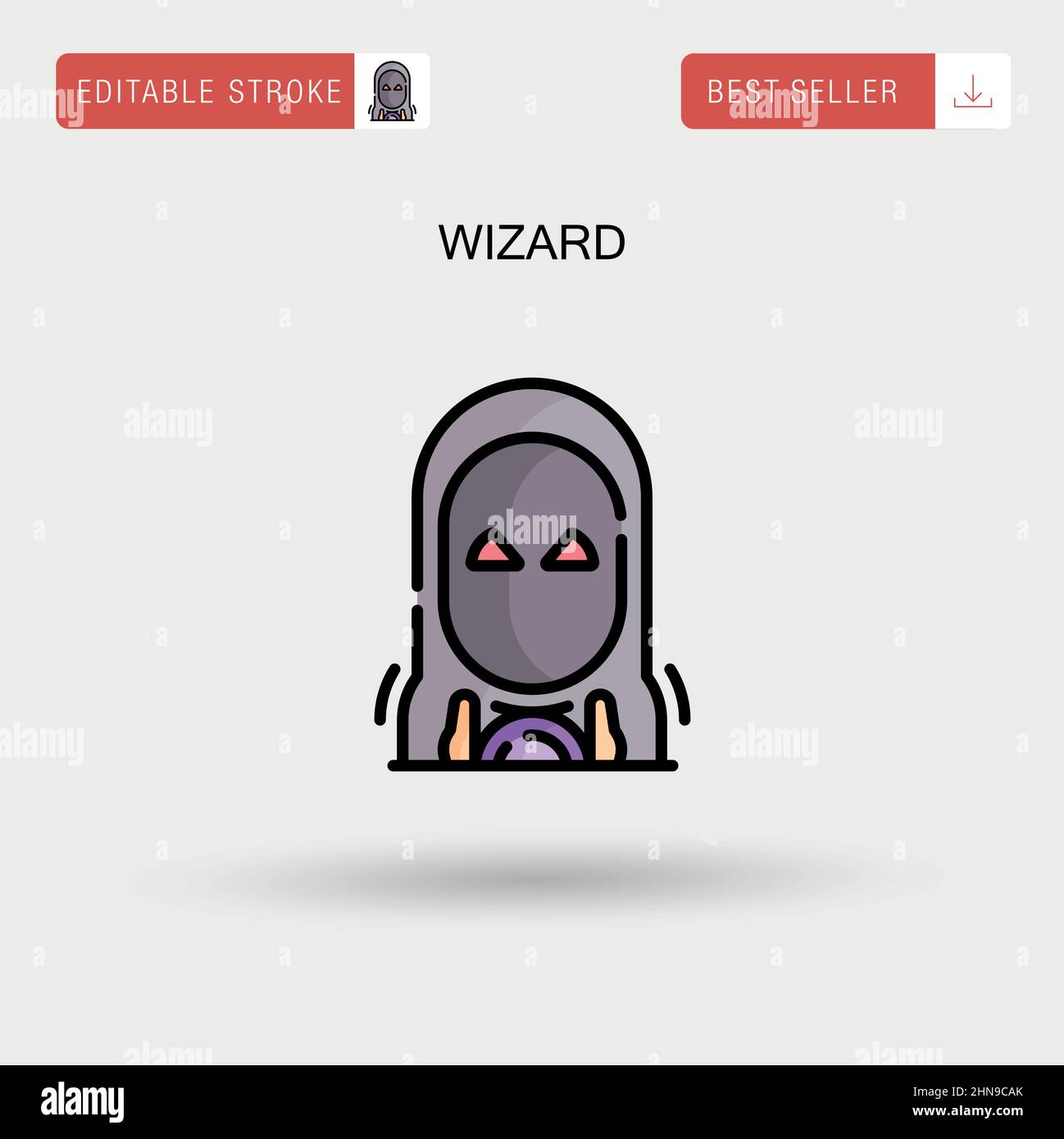 Grey beard and hat Stock Vector Images - Alamy