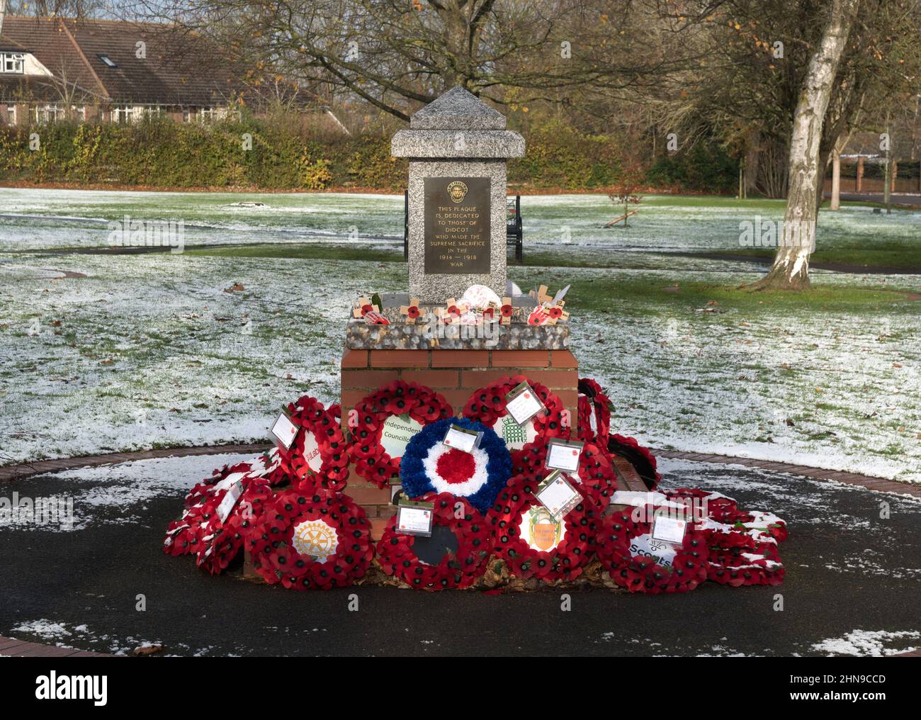War Memorial, Didcot, Oxfordshire, England Stock Photo - Alamy