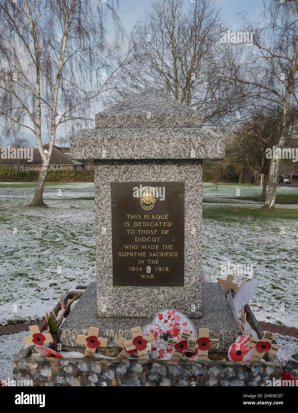War Memorial, Didcot, Oxfordshire, England Stock Photo - Alamy