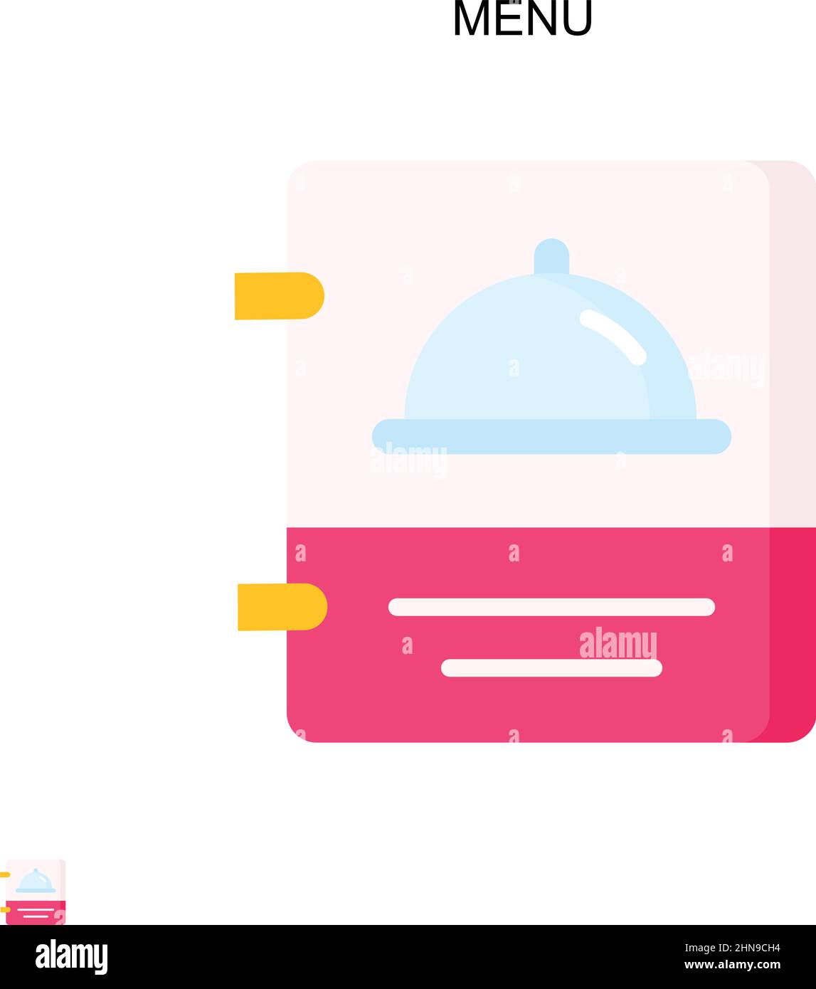 Menu Simple vector icon. Illustration symbol design template for web ...