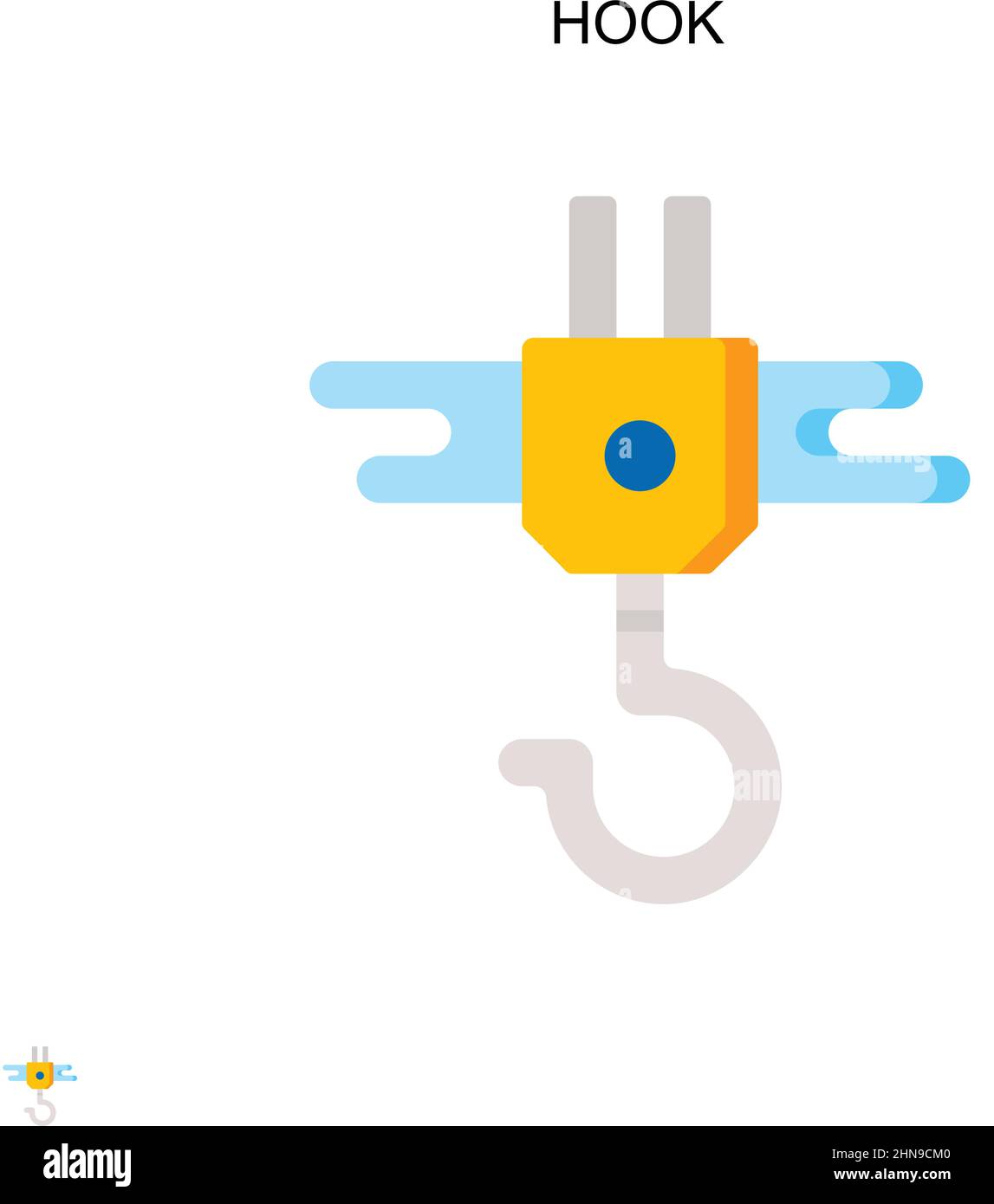 Hook Simple vector icon. Illustration symbol design template for web ...